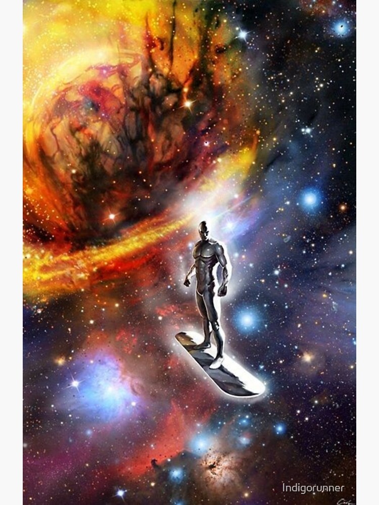"Silver Surfer " Sticker for Sale by Indigorunner | Redbubble