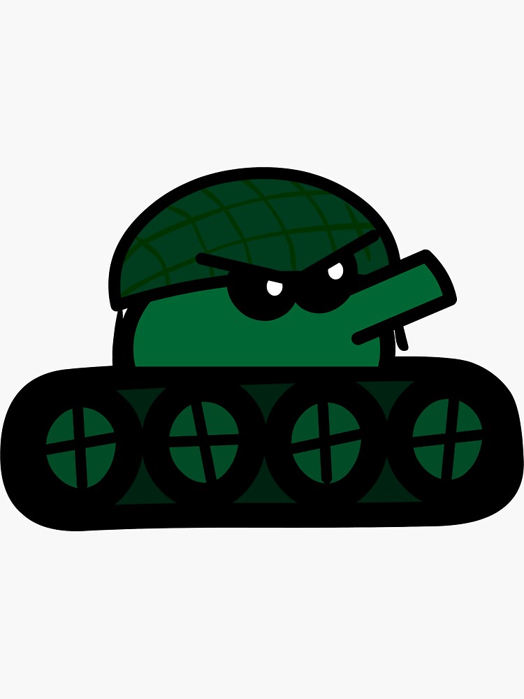 "Tankie the tank" Sticker for Sale by danylr | Redbubble