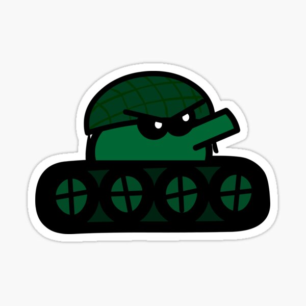 "Tankie the tank" Sticker for Sale by danylr | Redbubble