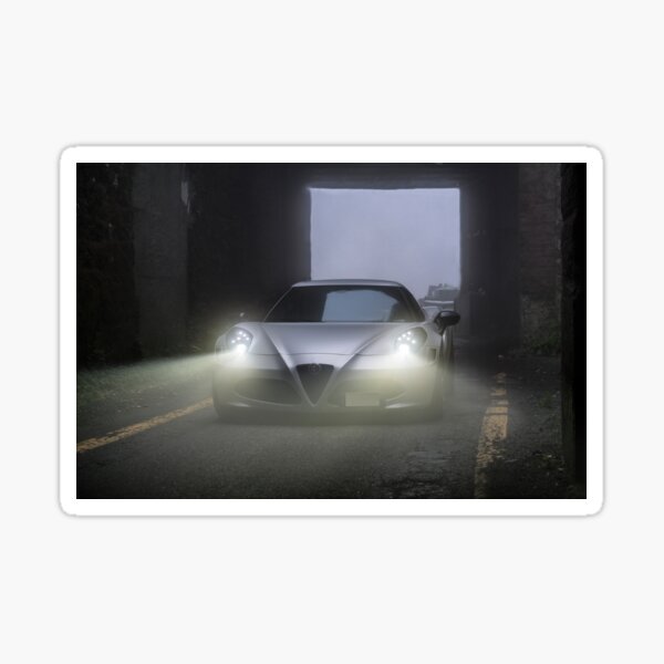 "Alfa Romeo 4c " Sticker for Sale by Biffio | Redbubble
