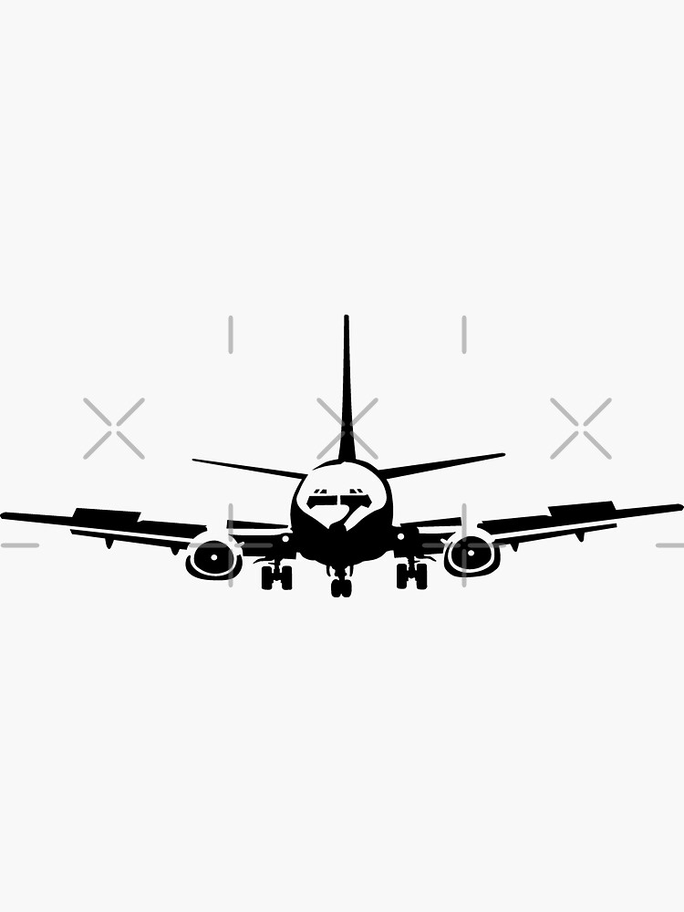 "Boeing 737" Sticker by Sibo Miller | Redbubble