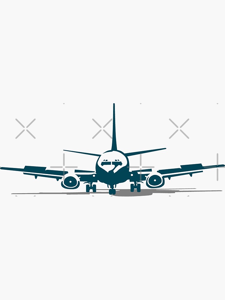 "Boeing 737" Sticker for Sale by sibosssr | Redbubble