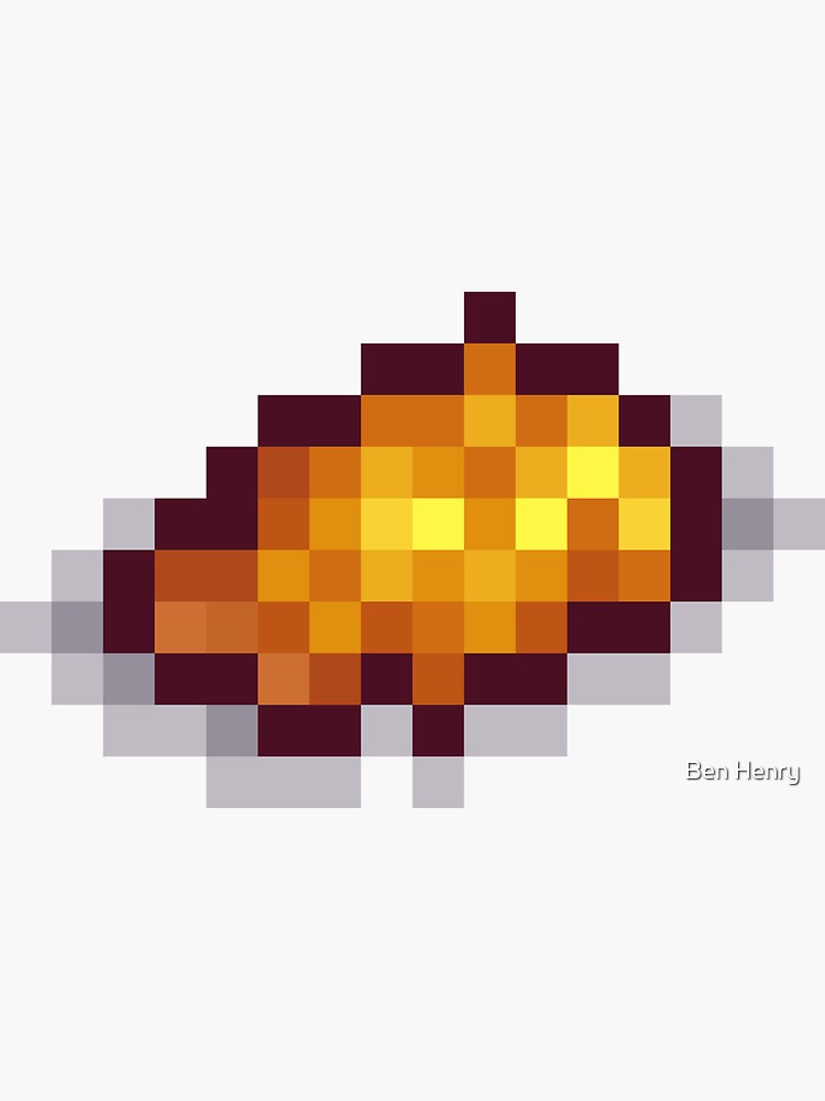 "Pixel Nugget of Gold" Sticker for Sale by BenHenry | Redbubble