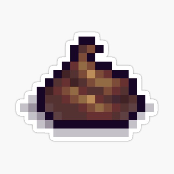 "Pixel Poo" Sticker by BenHenry | Redbubble