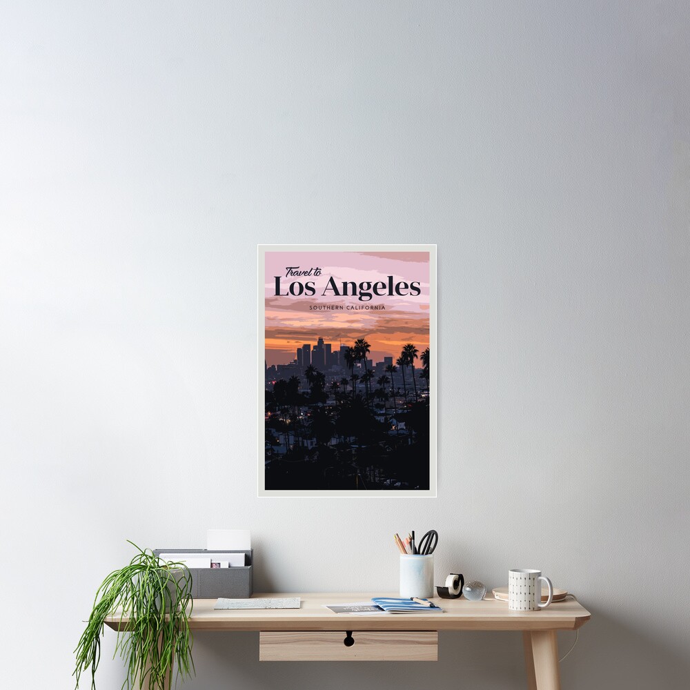 "LA" Poster for Sale by CallumGardiner | Redbubble