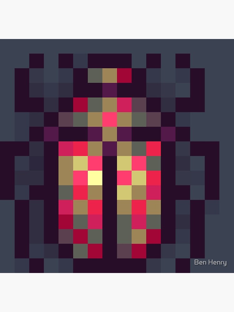 "Pixel Scarab F" Poster by BenHenry | Redbubble