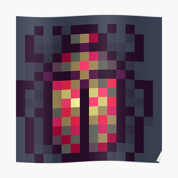"Pixel Scarab F" Poster by BenHenry | Redbubble