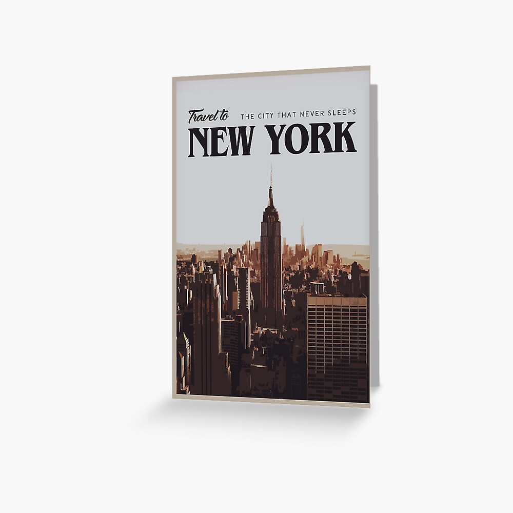"New York" Greeting Card for Sale by CallumGardiner | Redbubble