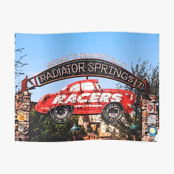 Radiator Springs Posters | Redbubble