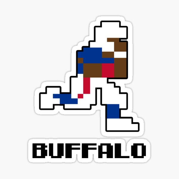 "8 bit Buffalo Football 2" Sticker for Sale by SaturdayACD | Redbubble