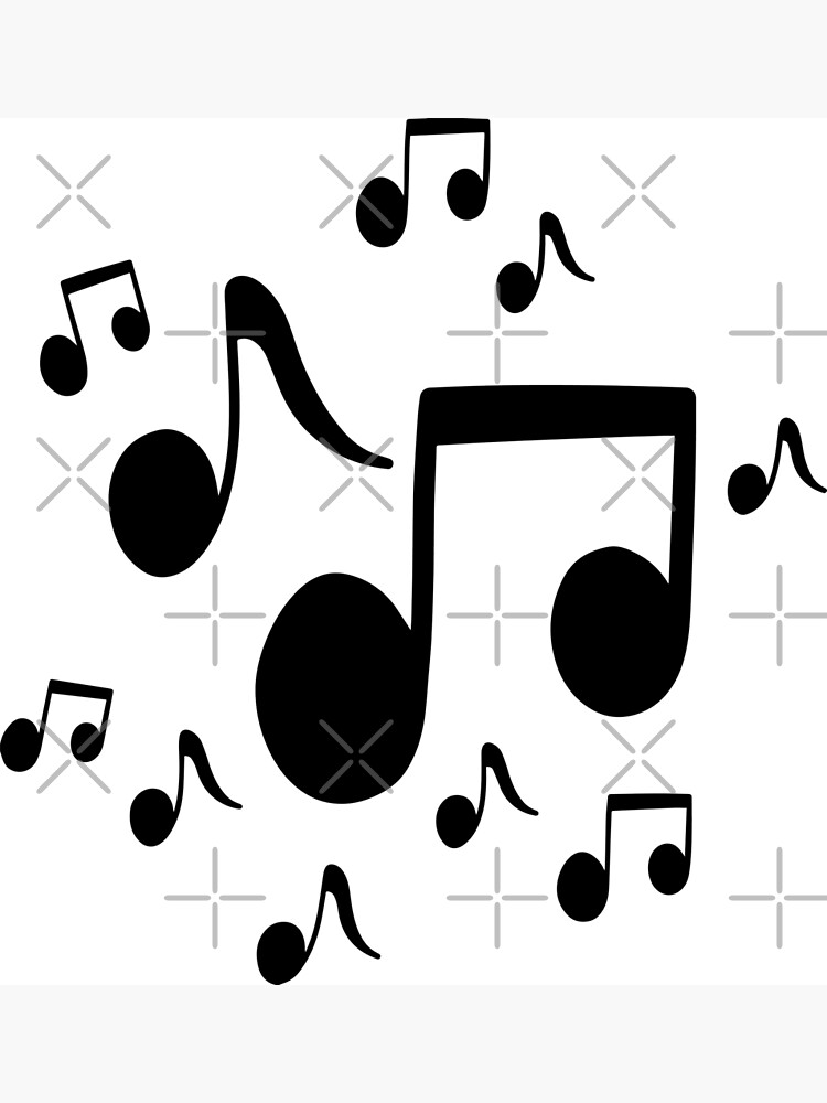 "Simple Black Music Notes Art" Poster by cbrink | Redbubble