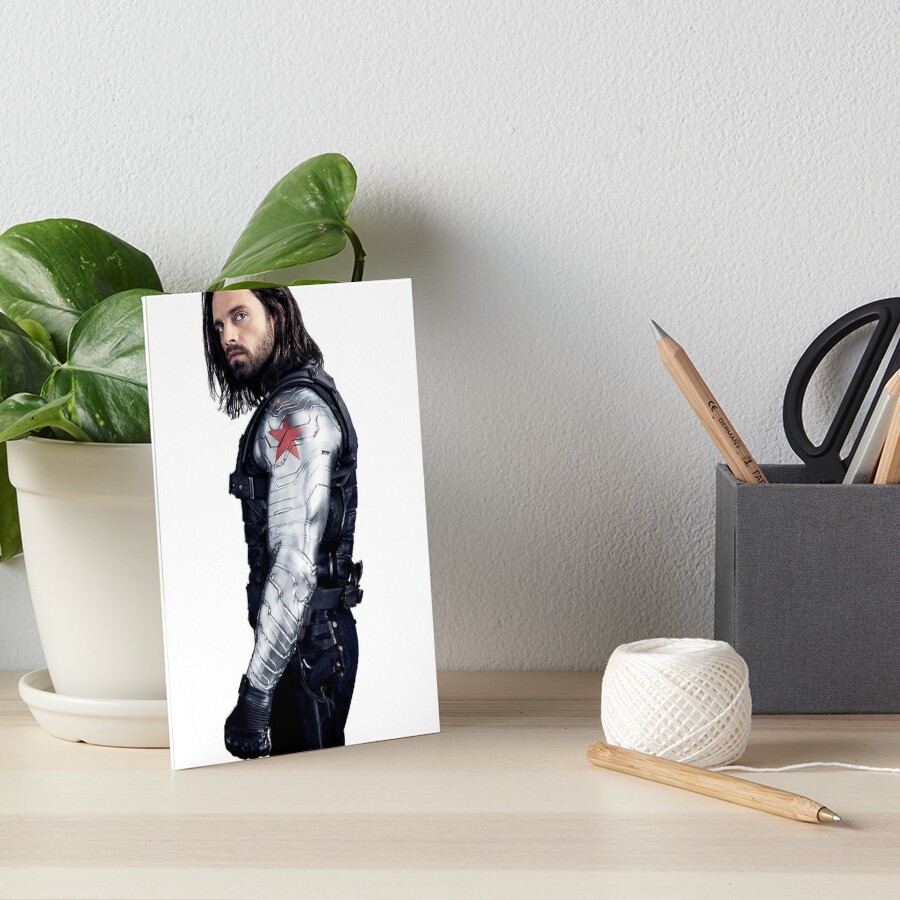 "Sebastian Stan" Art Board Print by NessaElanesse | Redbubble