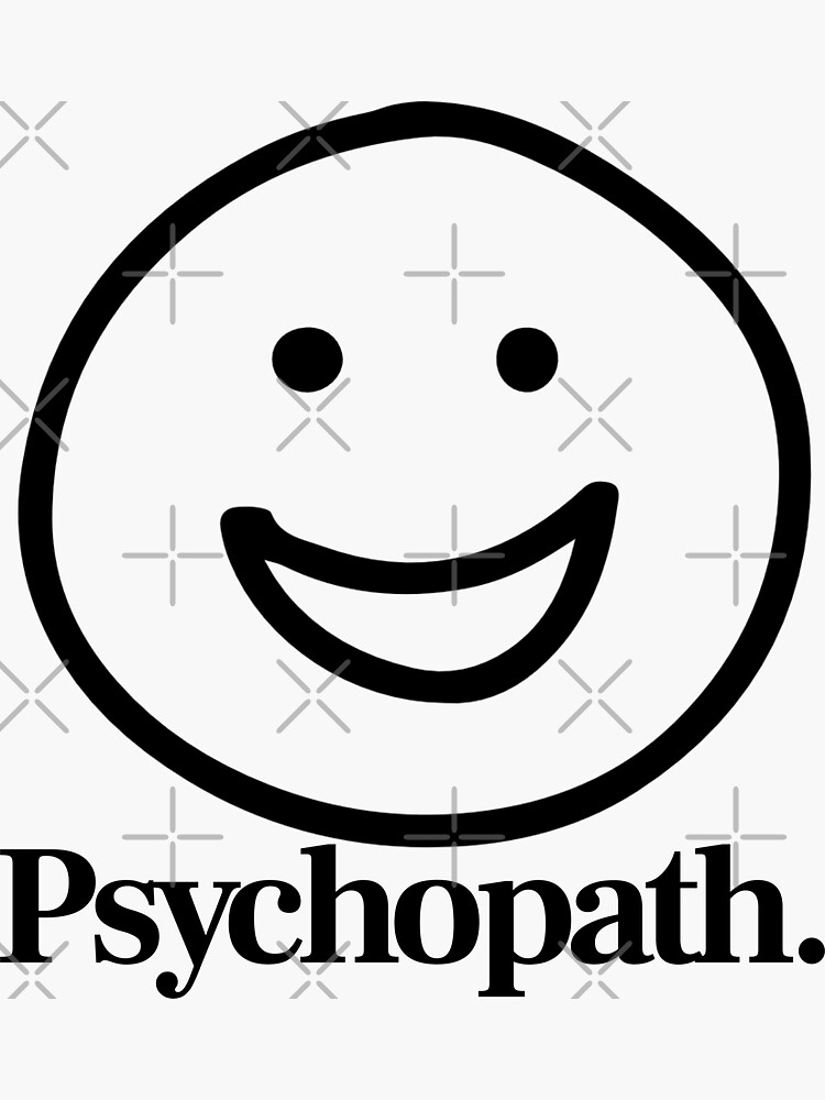 "Psychopath smiley" Sticker by AK-B | Redbubble