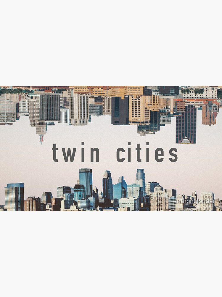 "Twin Cities Minneapolis and Saint Paul Minnesota" Sticker for Sale by ...