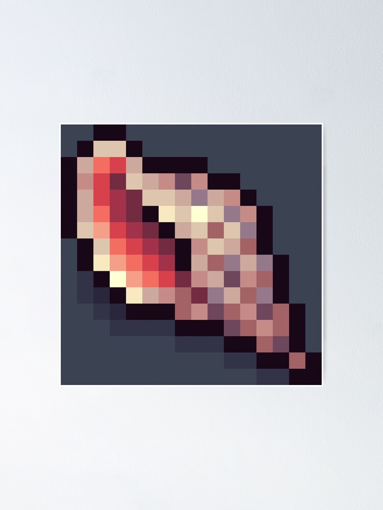 "Pixel Shell A" Poster by BenHenry | Redbubble
