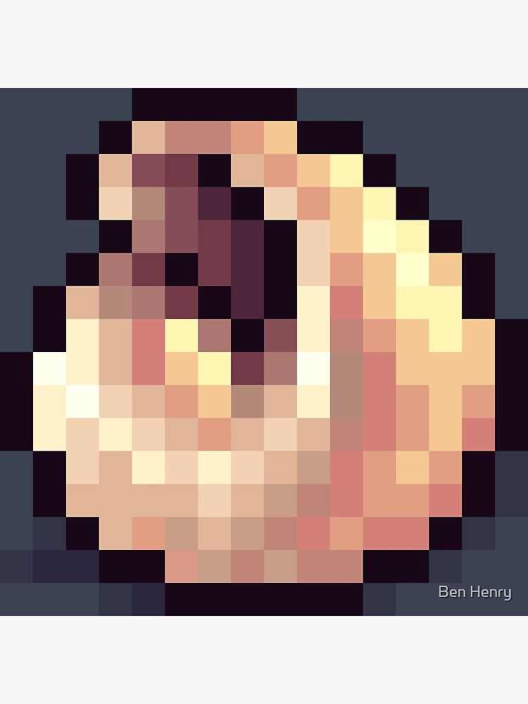 "Pixel Shell C0" Art Print for Sale by BenHenry | Redbubble