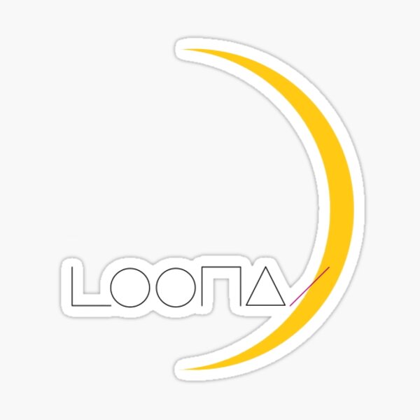 "loona logo sticker" Sticker for Sale by tinyudon | Redbubble