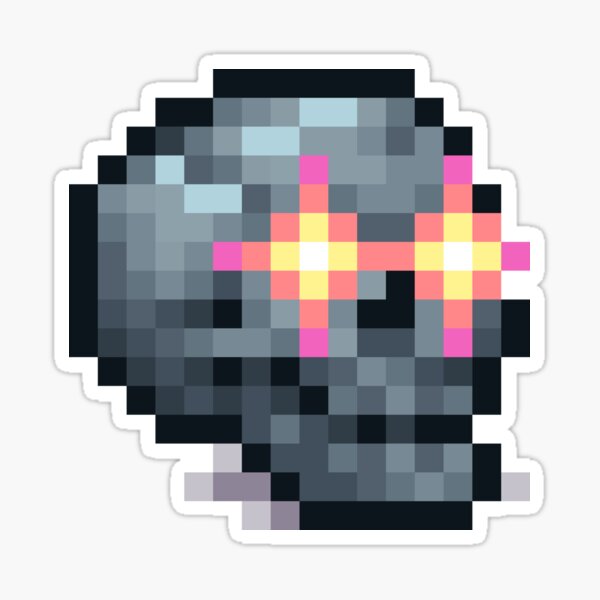 Pixel Skull A Sticker For Sale By Benhenry Redbubble