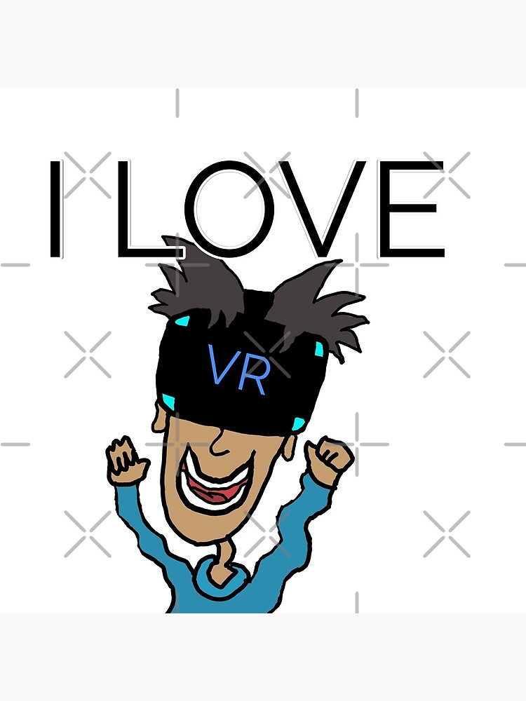 "I LOVE VR" Poster by phys | Redbubble
