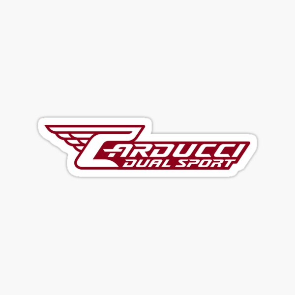 "Carducci Dual Sport Logo Red" Sticker for Sale by CarducciDulSprt ...