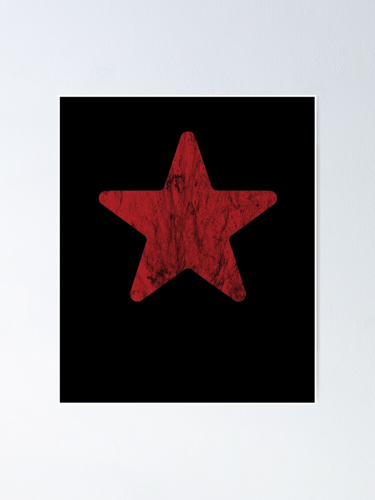 "Giant Red Distressed Star Stars Big Large Star" Poster by zot717 ...