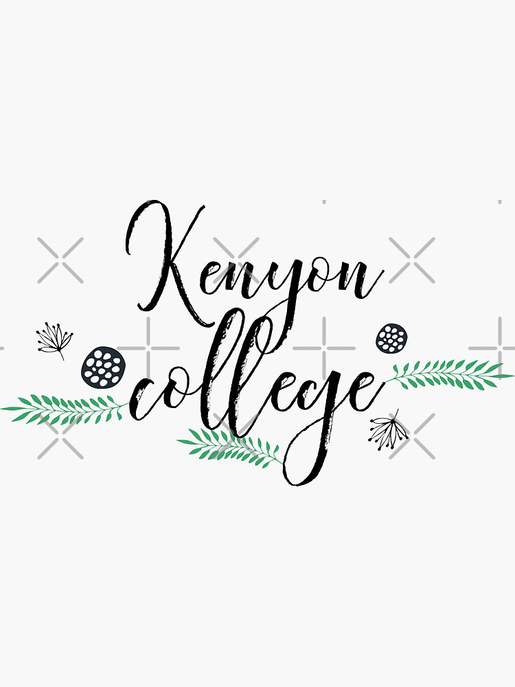 "University and College | Doodle Style 1 | P1 | Kenyon College" Sticker ...