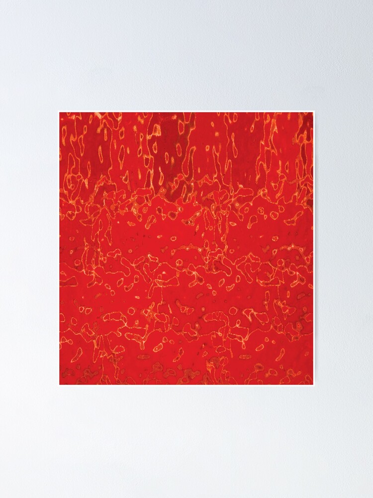 "red water texture, " Poster by Abharan | Redbubble