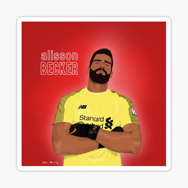 "Alisson Becker - Liverpool" Sticker for Sale by talklfcpodcast | Redbubble