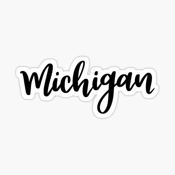 "Michigan " Sticker by ellietography | Redbubble