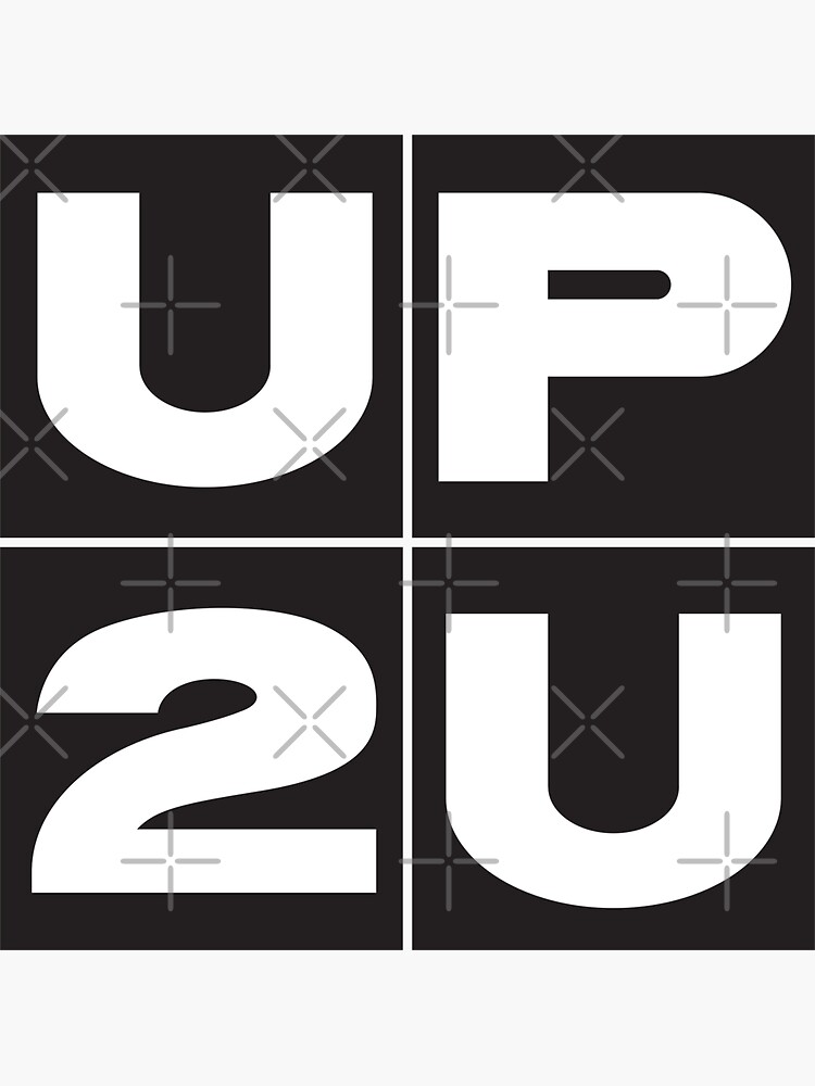 "UP2U" Sticker for Sale by ChrisOrton | Redbubble