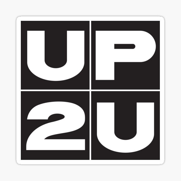 "UP2U" Sticker for Sale by ChrisOrton | Redbubble