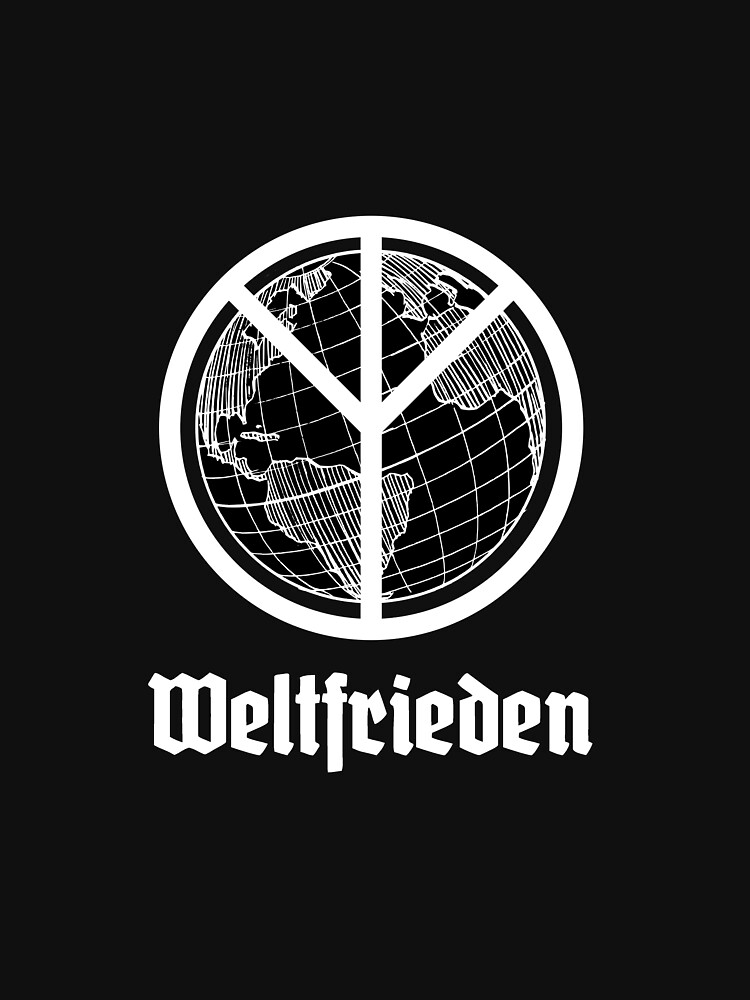 "World Peace in German MDE Weltfrieden" Essential T-Shirt for Sale by ...