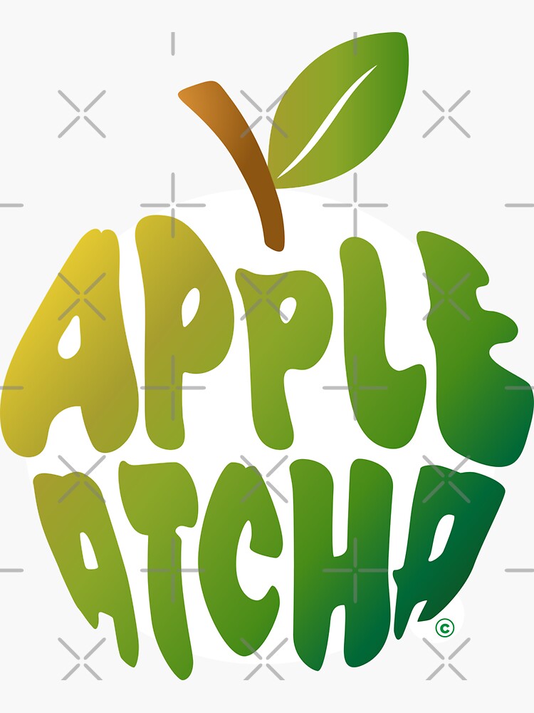 "Apple Atcha" Sticker for Sale by graphicsmith | Redbubble