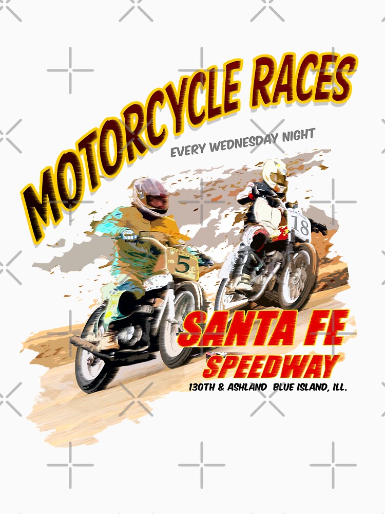 "motorcycle races santa fe speedway" Essential T-Shirt for Sale by ...