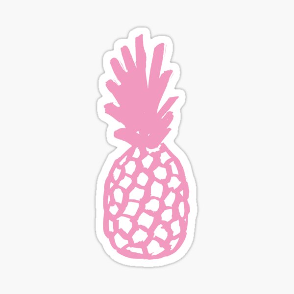 Pink Pineapple Stickers | Redbubble