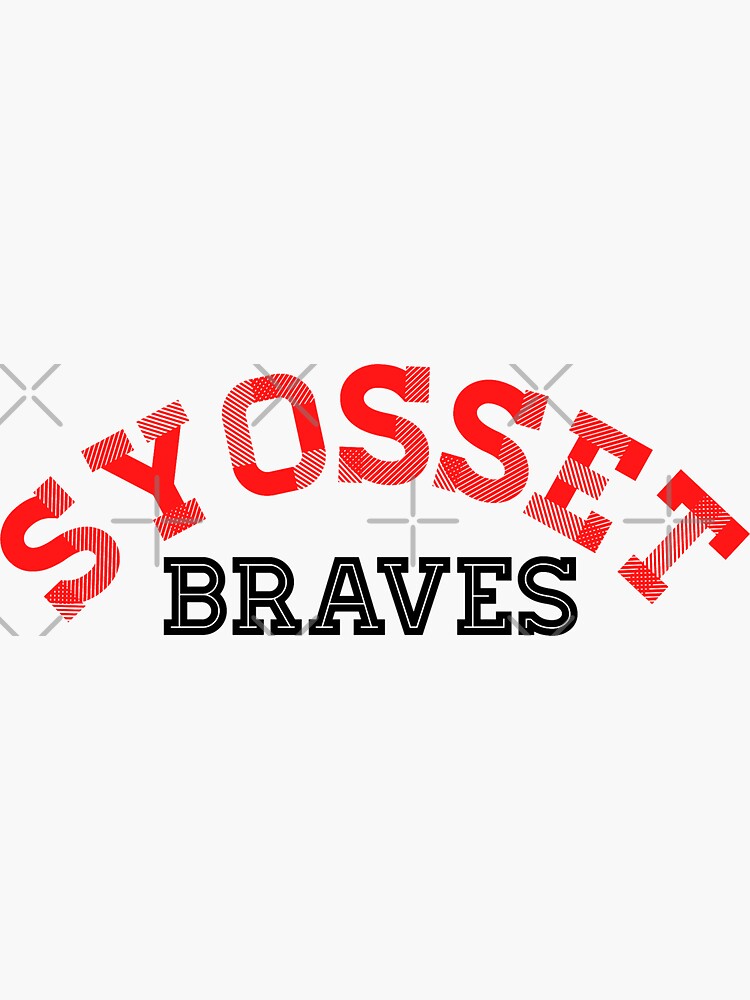 "Syosset Braves" Sticker for Sale by legendmands | Redbubble