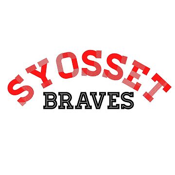 "Syosset Braves" Sticker for Sale by legendmands | Redbubble