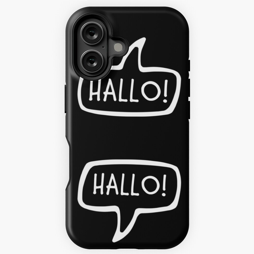 "HALLO! German Greeting, Hello, Hi, Germany, Deutsch" Sticker for Sale ...