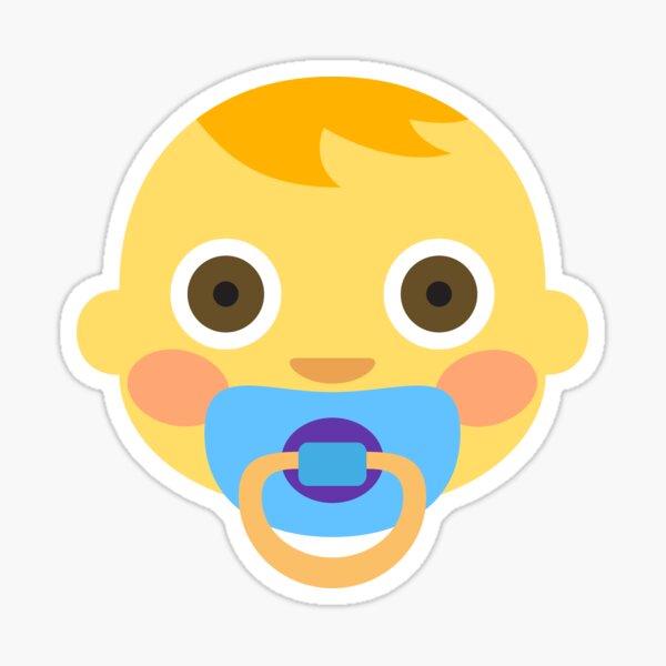 "Baby emoji" Sticker for Sale by CleanOnPoint | Redbubble