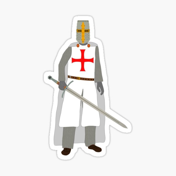 "Templar Knight" Sticker for Sale by MythicRanger36 | Redbubble