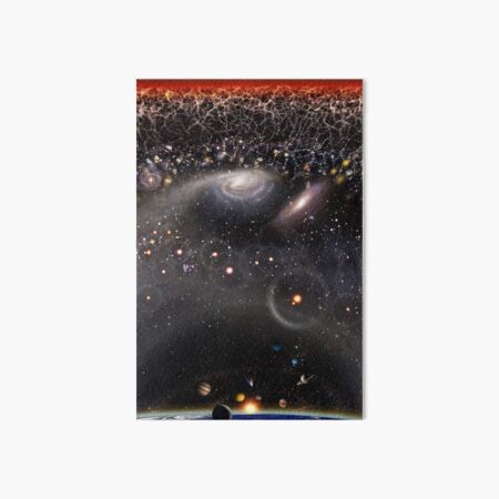 "Observable Universe Illustration on rectangle (vertical layout)" Art ...