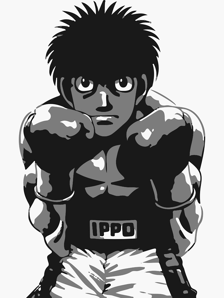"Ippo Minimalist" Sticker for Sale by affleckdan | Redbubble