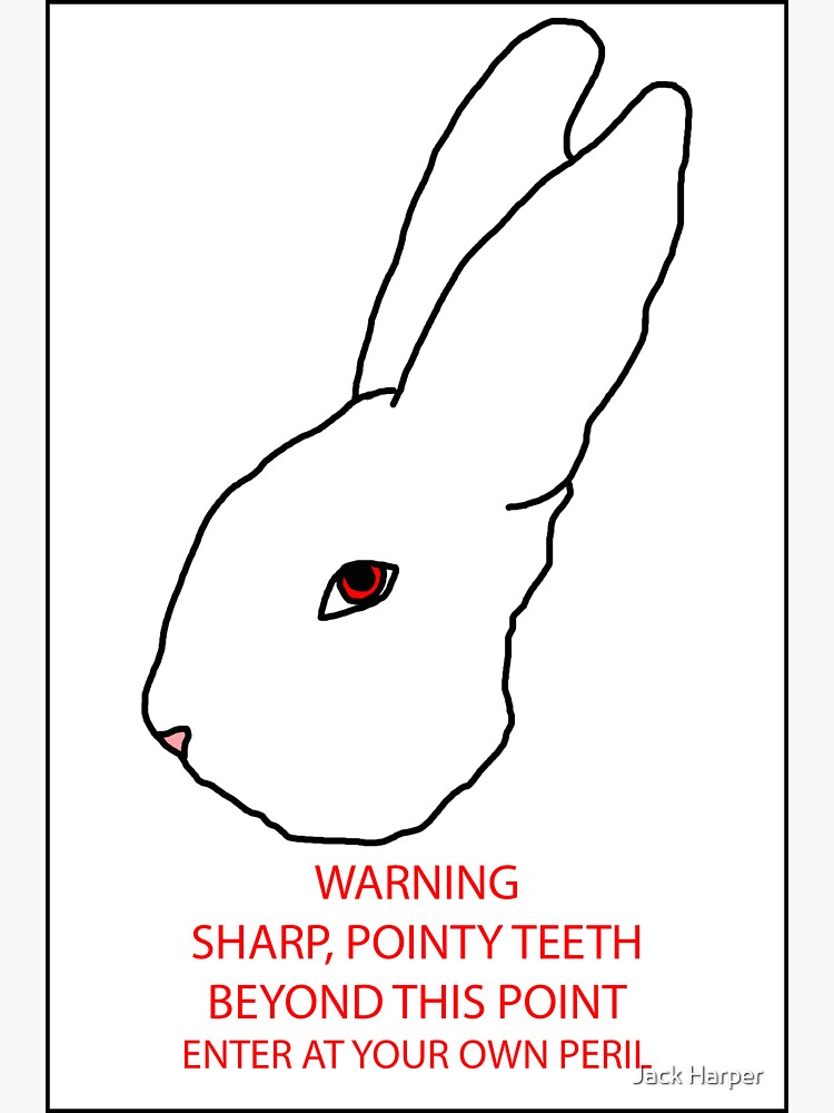 "Sharp Pointy Teeth" Sticker for Sale by Nemean666th | Redbubble