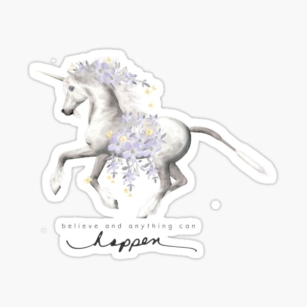 "Unicorn Dreams" Sticker by Amanda-Lakey | Redbubble
