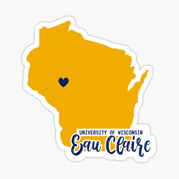 University Of Wisconsin Eau Claire Sticker For Sale By Mynameisliana