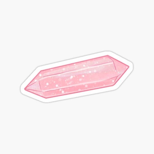 "Pink crystal" Sticker for Sale by Helenamischenko | Redbubble