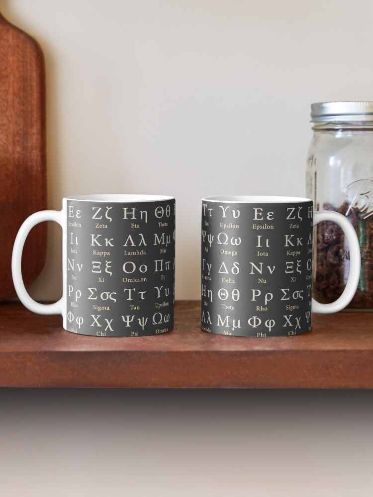 "The Greek Alphabet" Coffee Mug for Sale by rogue-design | Redbubble