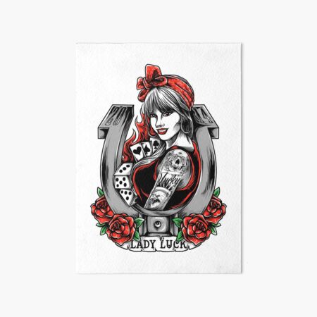 "Lady luck" Art Board Print for Sale by ArtemNovus | Redbubble