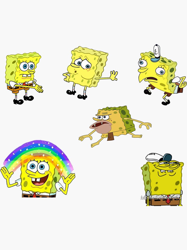 "Spongebob Meme Sheet 6 Pack" Sticker for Sale by MemeStickersCo ...