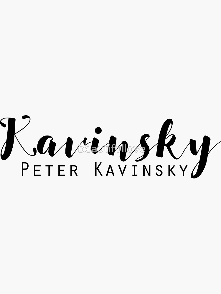 "Kavinsky Peter Kavinsky " Sticker for Sale by beautifullove | Redbubble